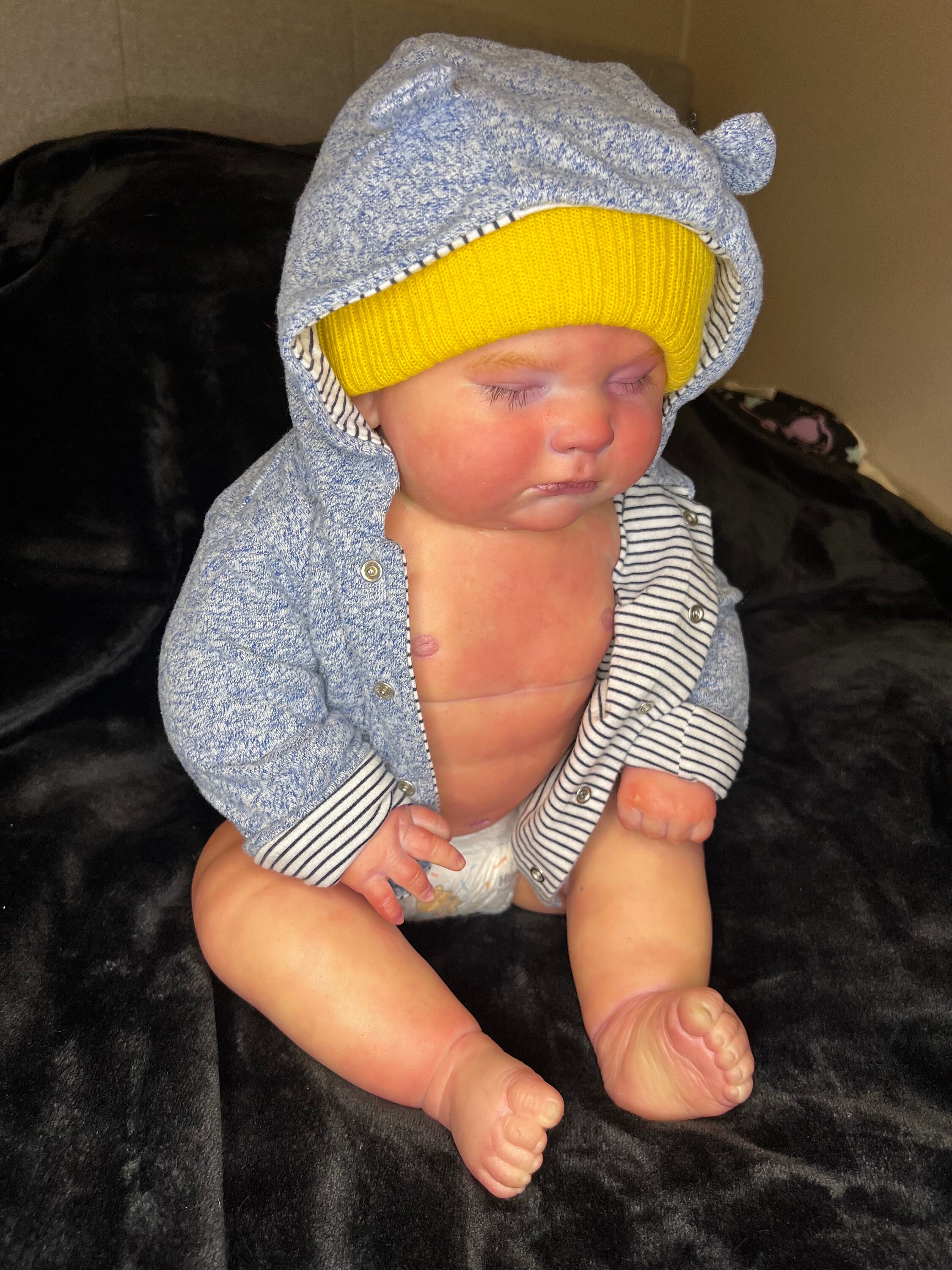 Boo Boo Baby-reborn Joseph 3 Months-fits 12 Months Clothes read ...