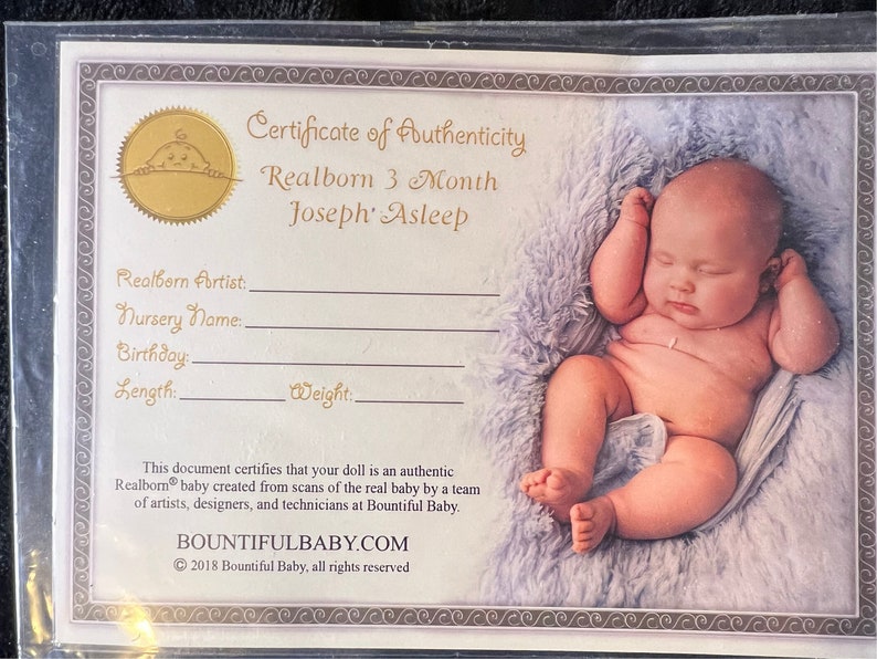 Boo Boo Baby-reborn Joseph 3 Months-fits 12 Months Clothes read ...