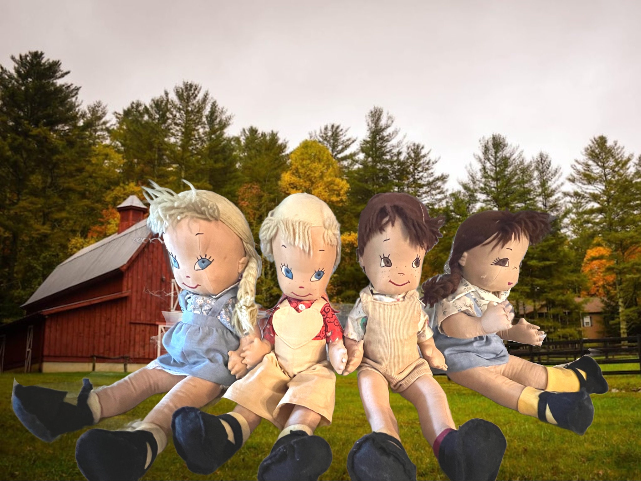 Rare OOAK Hand Made Hand Sewn Vintage Rag Doll Kids Made in 1950's - Etsy