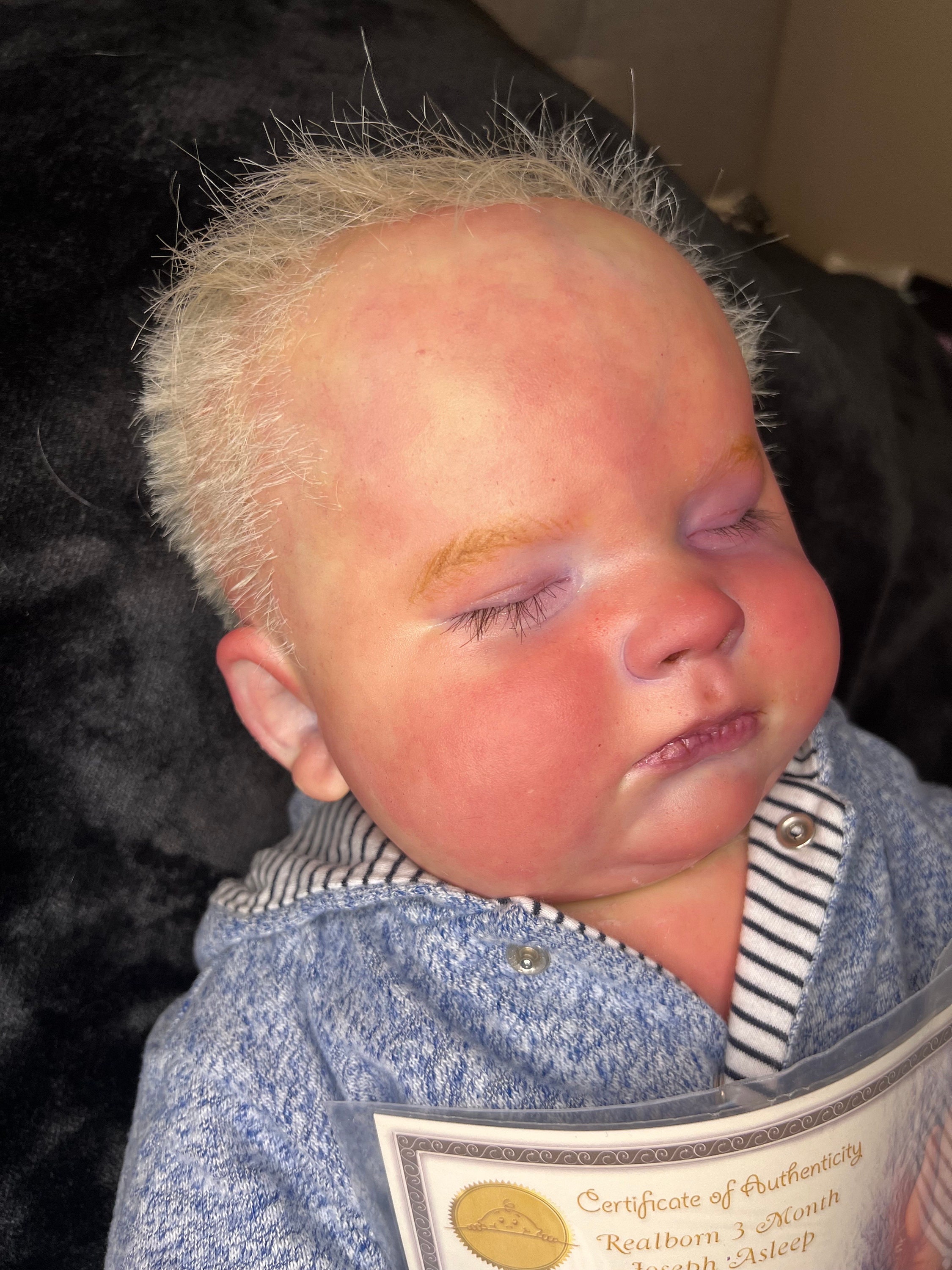 Boo Boo Baby-reborn Joseph 3 Months-fits 12 Months Clothes read ...