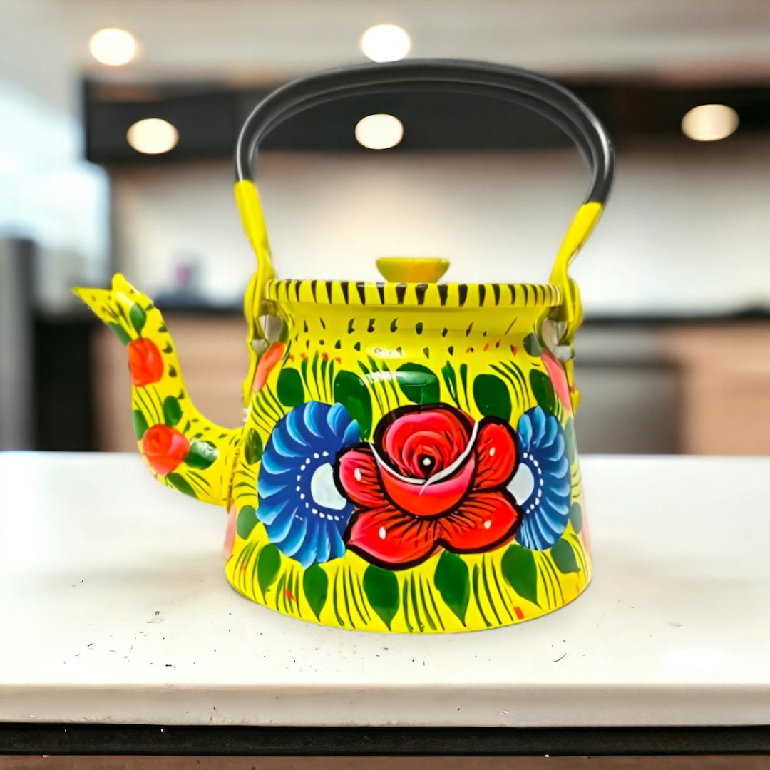 Truck Art Kettle/pakistani Hand Painted Tea Kettle/truck Art Pakistan ...