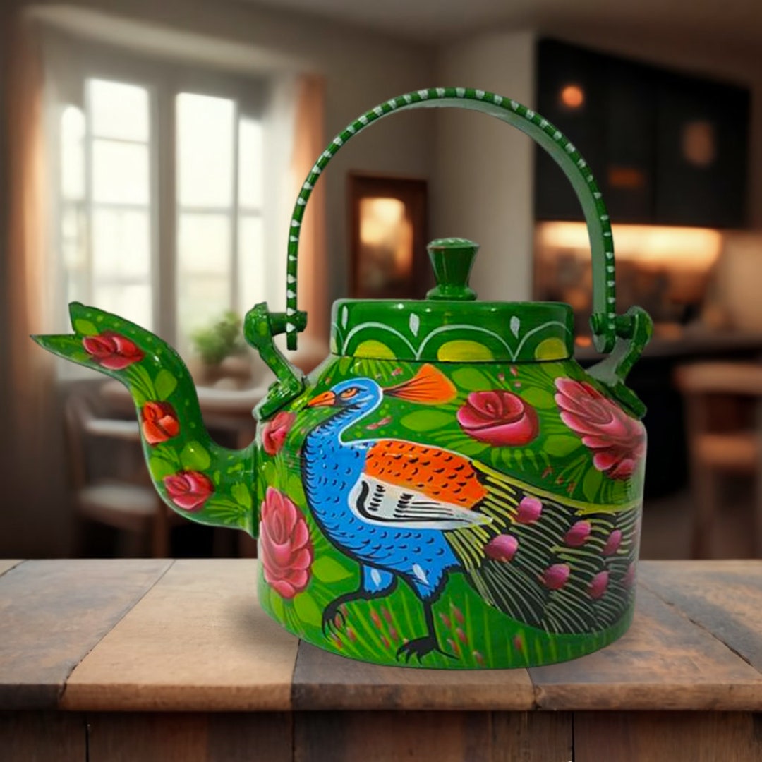 Truck Art Kettle/pakistani Hand Painted Tea Kettle/truck Art Pakistan ...