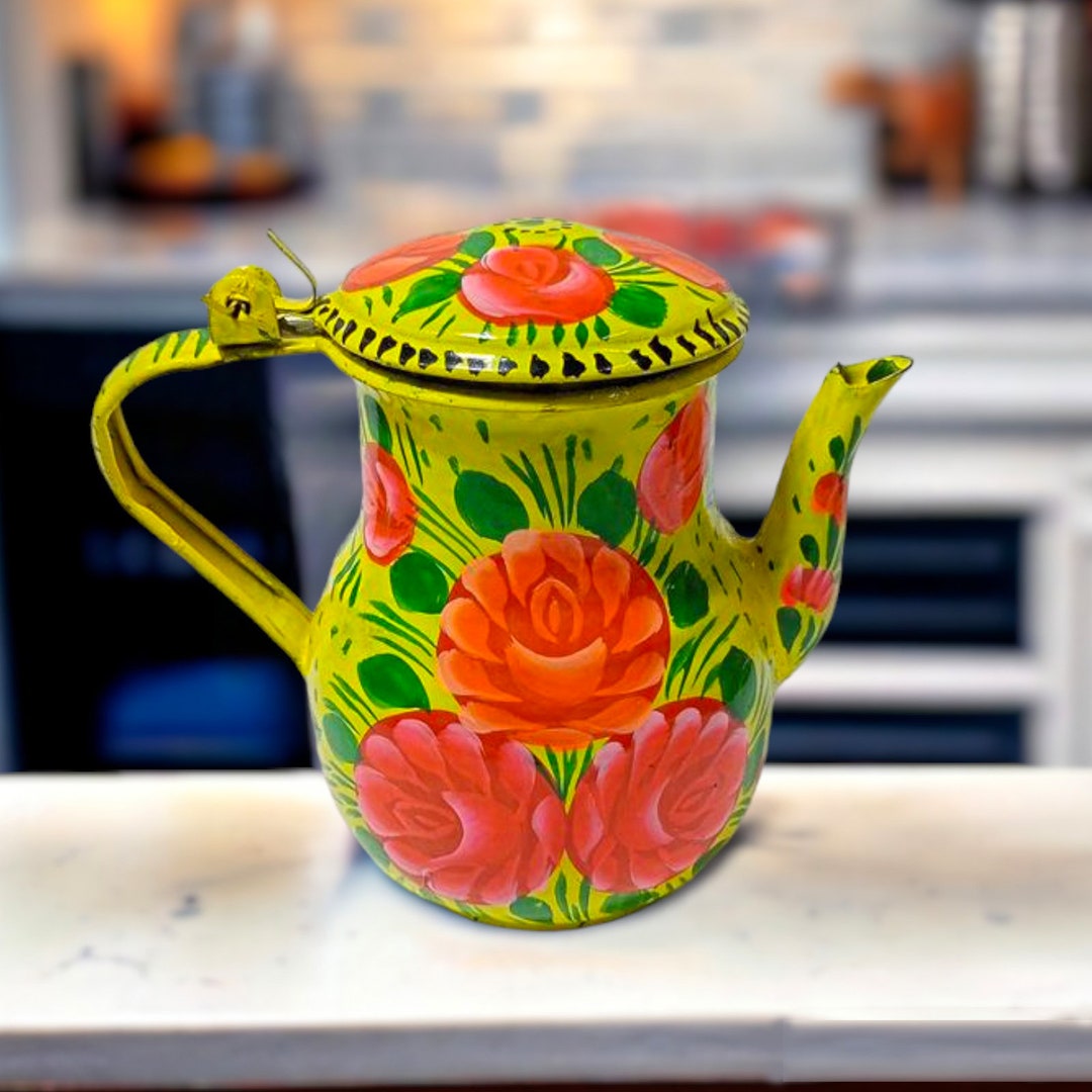 Truck Art Kettle/pakistani Hand Painted Truck Art Chainak/truck Art ...