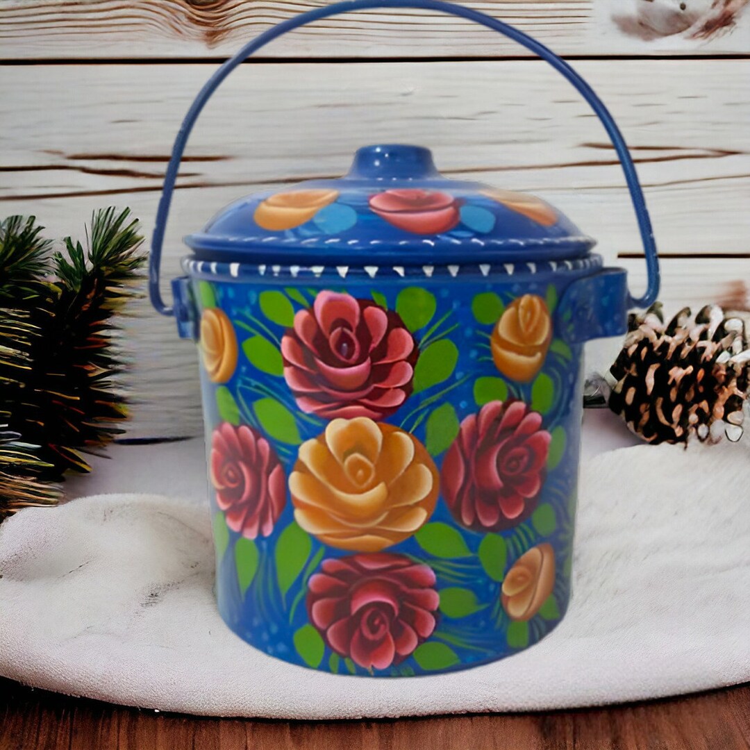Truck Art Milk Bucket/pakistani Hand Painted Bucket/homedecor ...