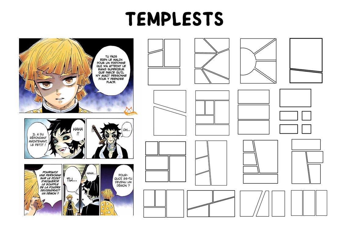250+ Manga Panel Templates, Comic Storyboard Templates, Managa Panel ...