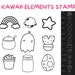 200 Kawaii Stamps for Procreate, Kawaii Eye Stamp, Japanese Kawaii Art ...