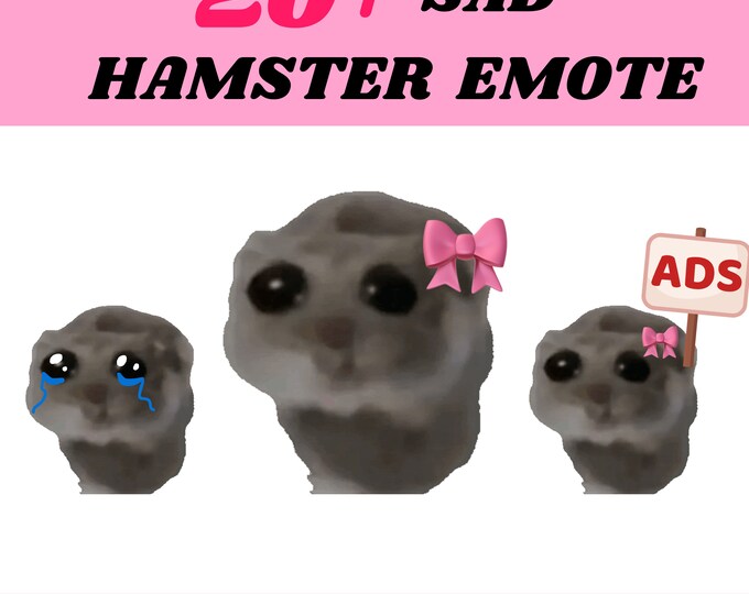 20 Sad Hamster Meme Emote for Twitch and Discord, Please Hamster Meme ...