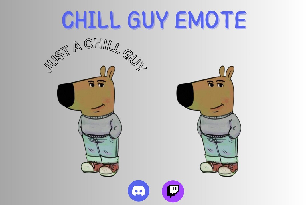 Chill Guy Emote, Chill Guy Meme Emote, Chill Guy Meme Emote for Twitch ...