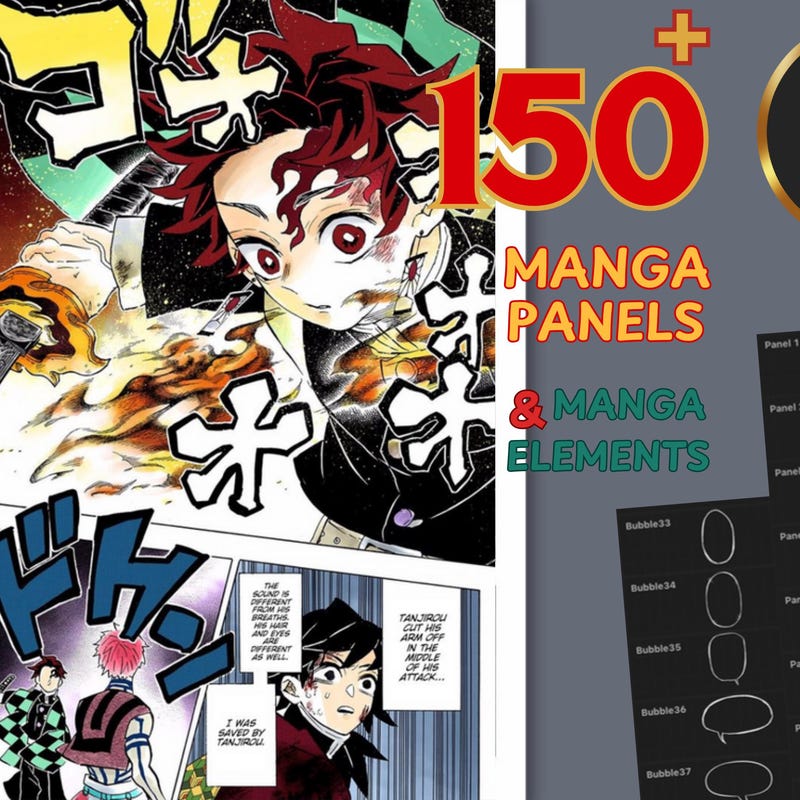 Manga Panels - Etsy