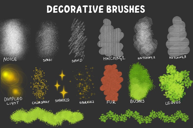 50+ Manga Like Clip Studio Paint Inspired Brushes for Procreate, Clip ...