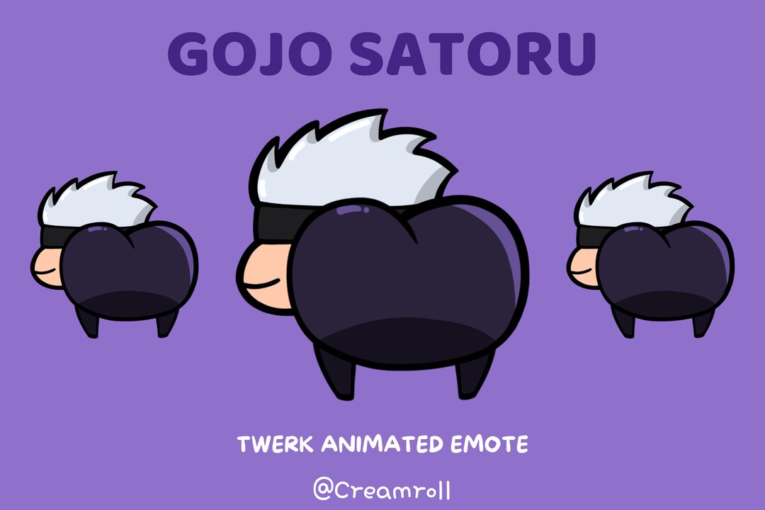 Gojo Satoru Emote for Twitch & Discord, Gojo Satoru Animated Emote ...