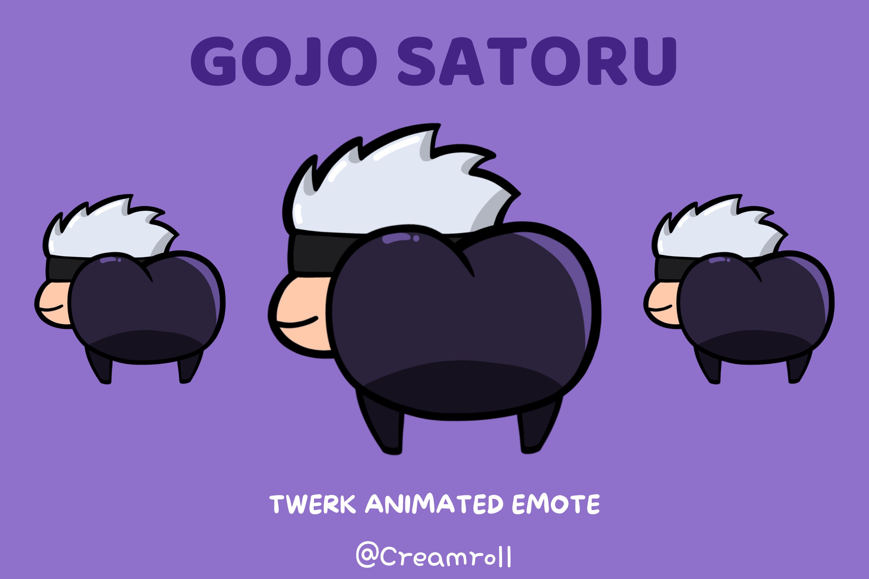 Gojo Satoru Emote for Twitch & Discord, Gojo Satoru Animated Emote ...