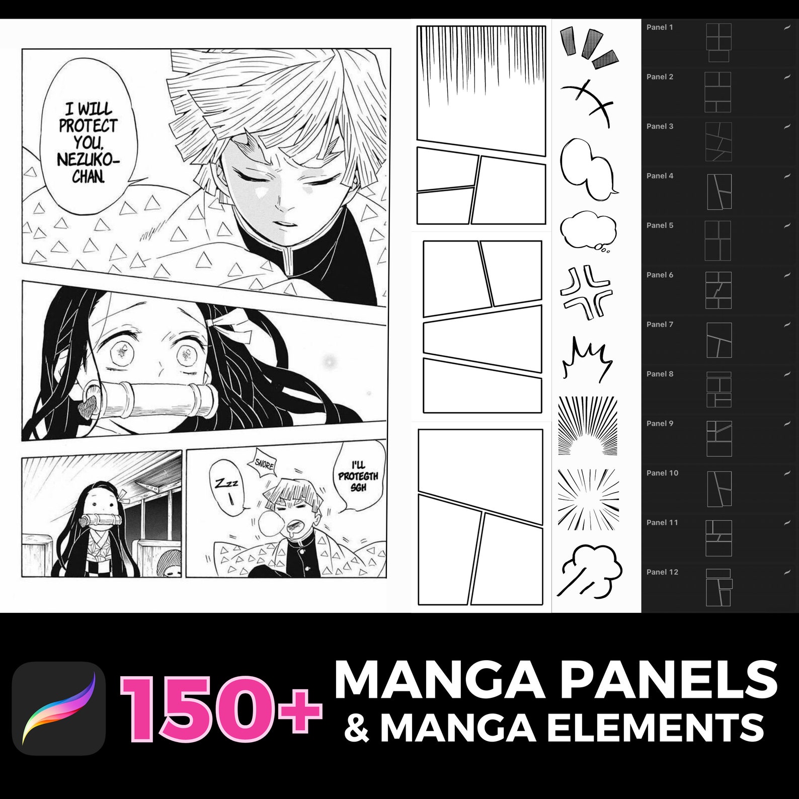 150+ Manga Panel Templates, Comic Storyboard Templates, Managa Panel ...