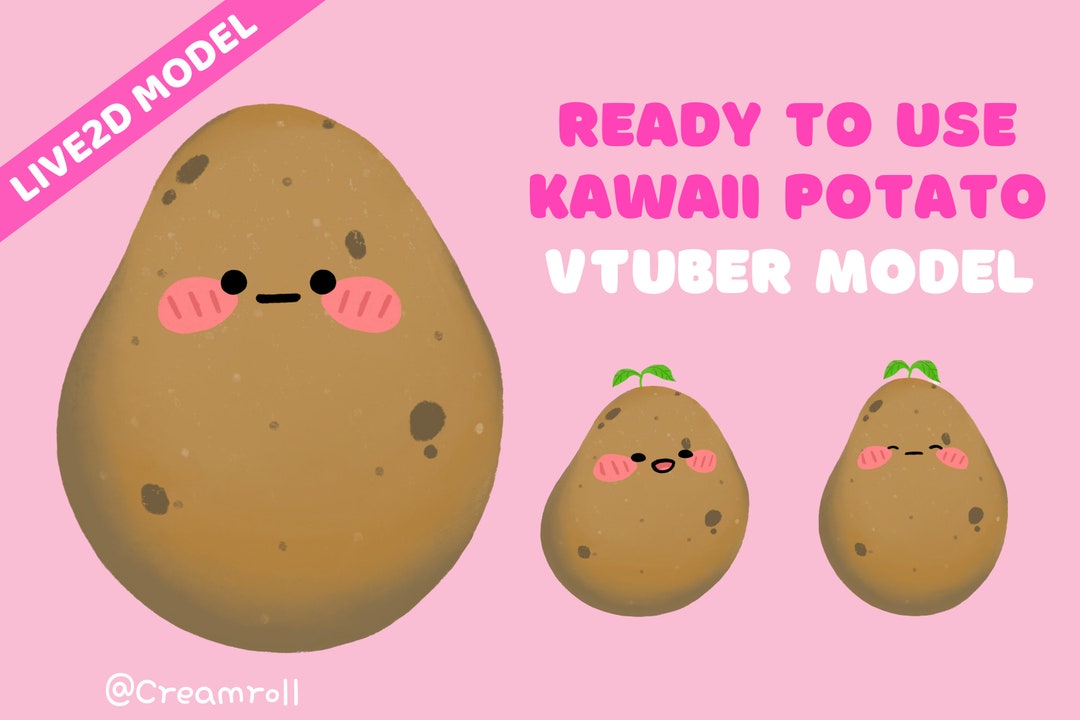 Kawaii Potato Vtube Model, Potato Live2d Model - Etsy Australia