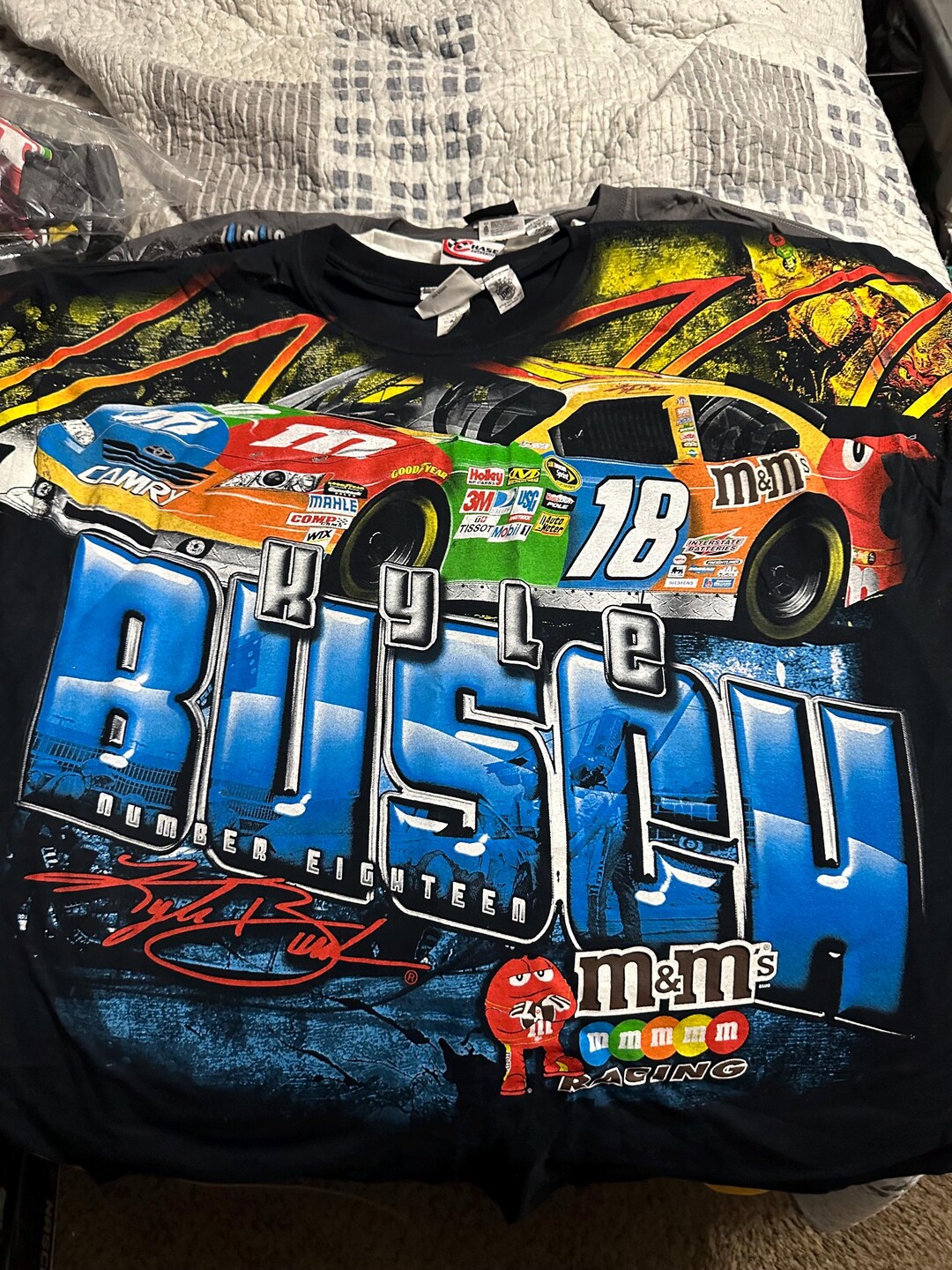 Nascar Kyle Busch All Over Print Shirt Great Condition XXL - Etsy