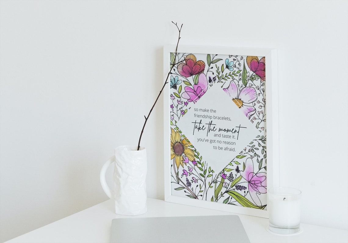 Make the Friendship Bracelets | Watercolor & Ink Art Print by Taylor ...