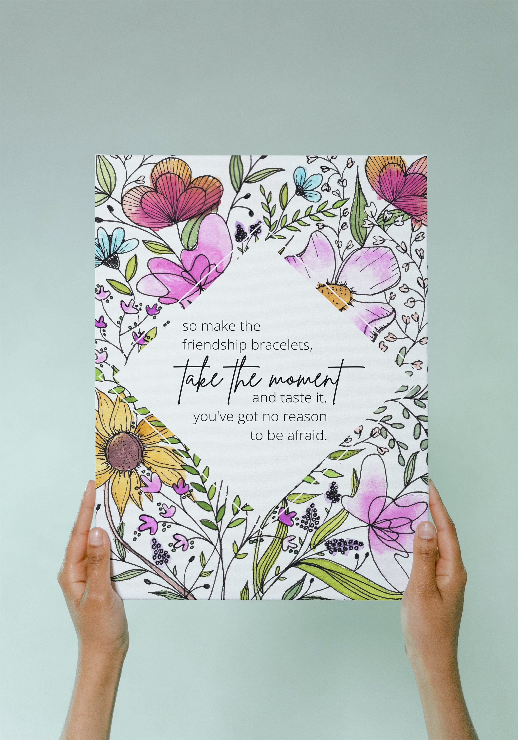 Make the Friendship Bracelets | Watercolor & Ink Art Print by Taylor ...