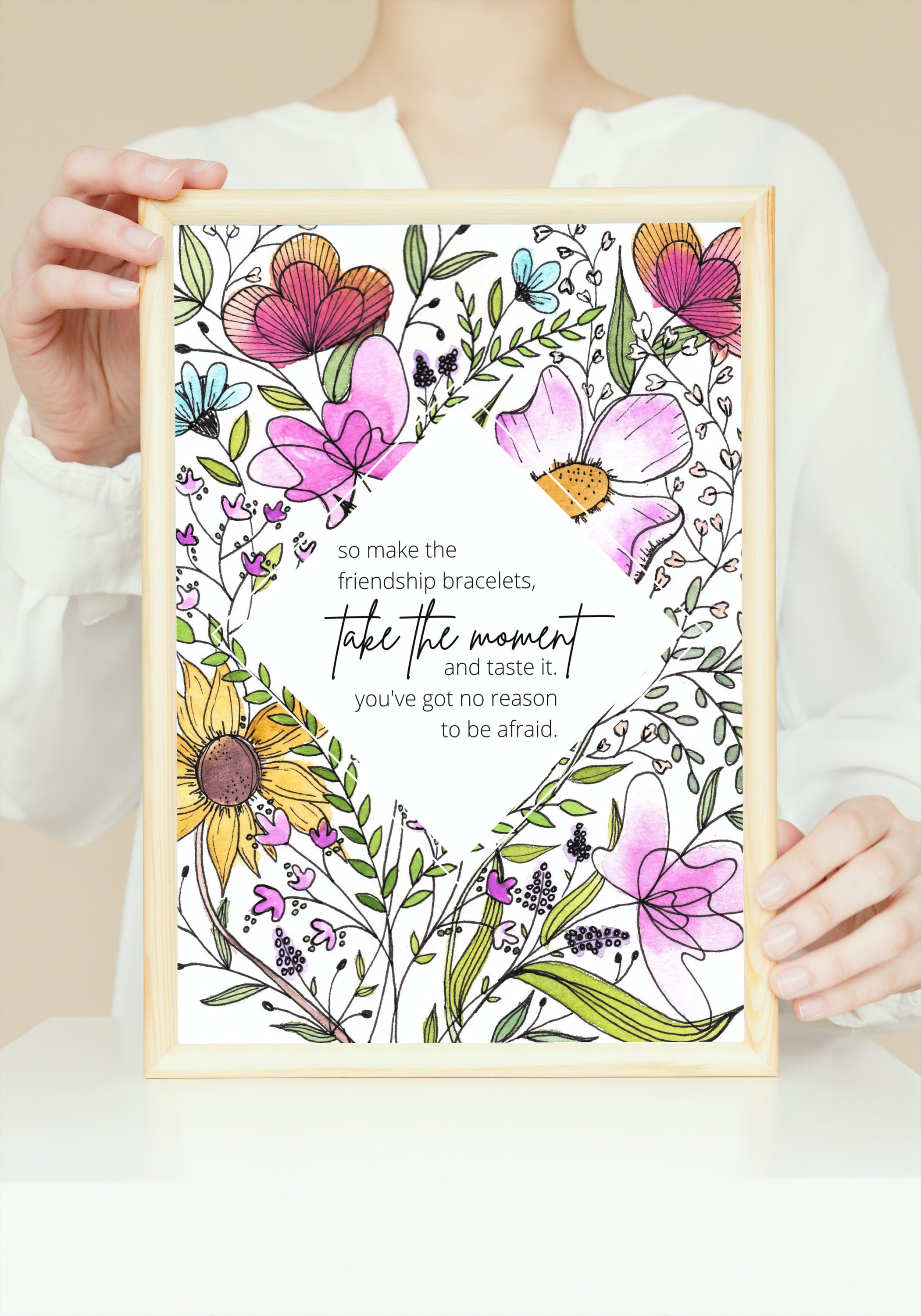 Make the Friendship Bracelets | Watercolor & Ink Art Print by Taylor ...