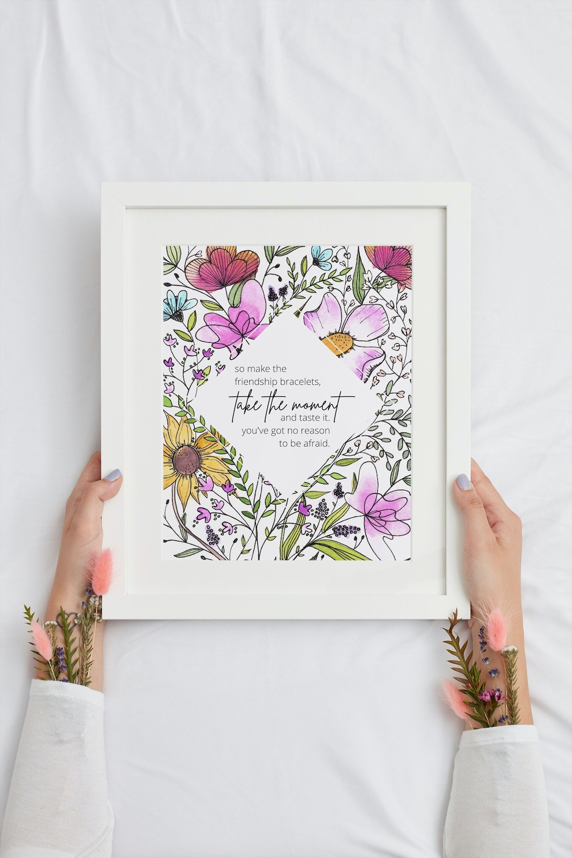 Make the Friendship Bracelets Watercolor & Ink Art Print by Taylor ...