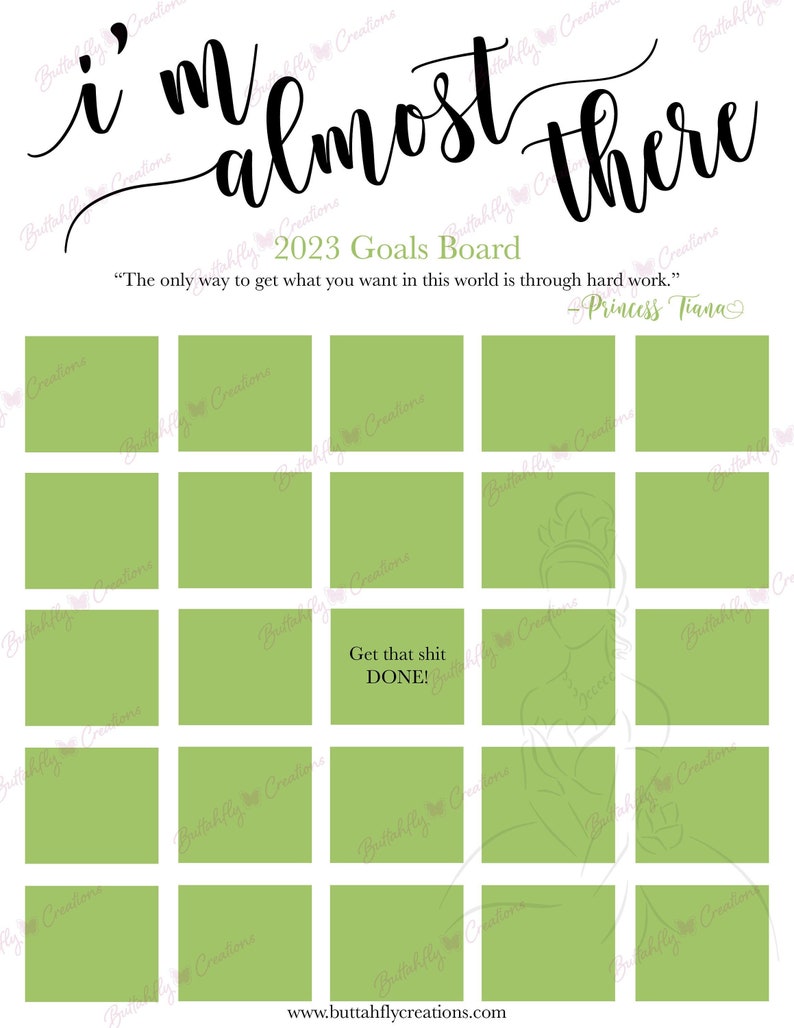 Almost There 2023 Goal Board - Etsy