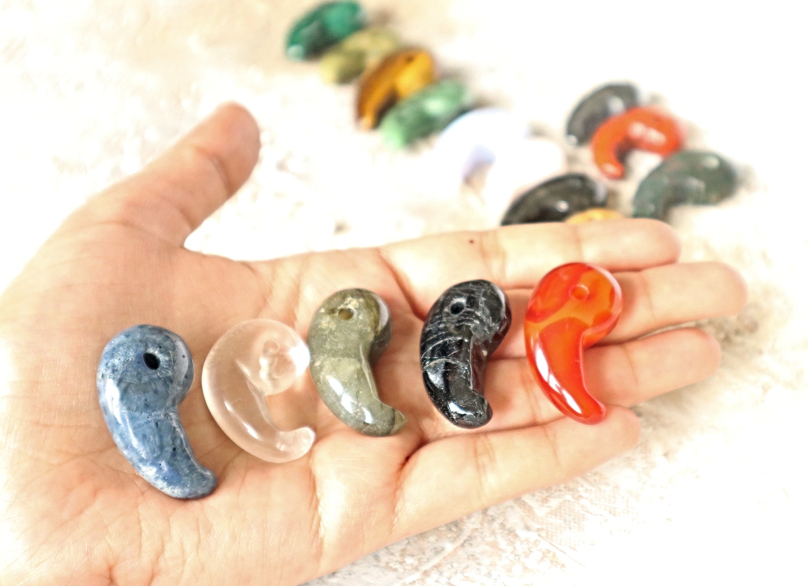 Magatama: Japanese Good Fortune Talisman Pendant (35mm) - Etsy