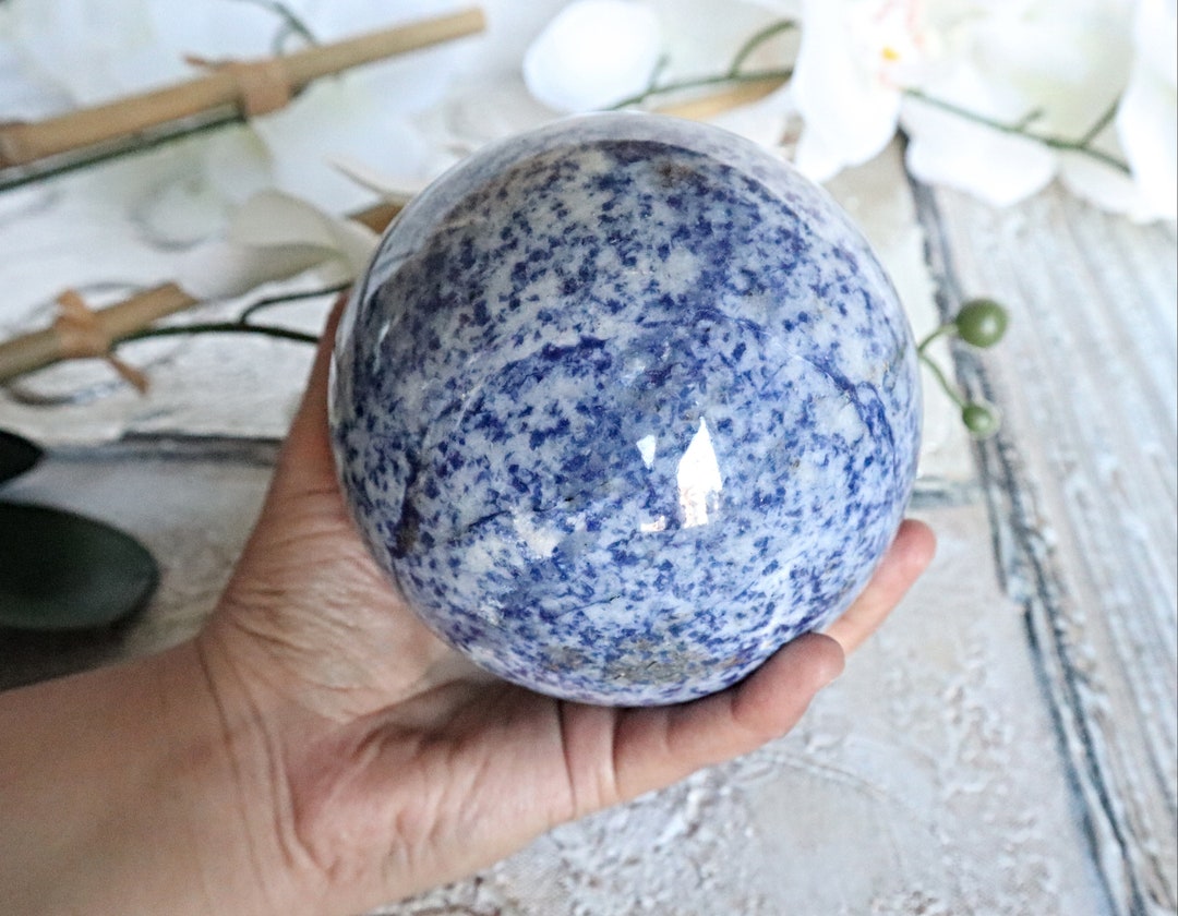 Blue Spotted Jasper Sphere 100 Mm, 91 Mm - Etsy
