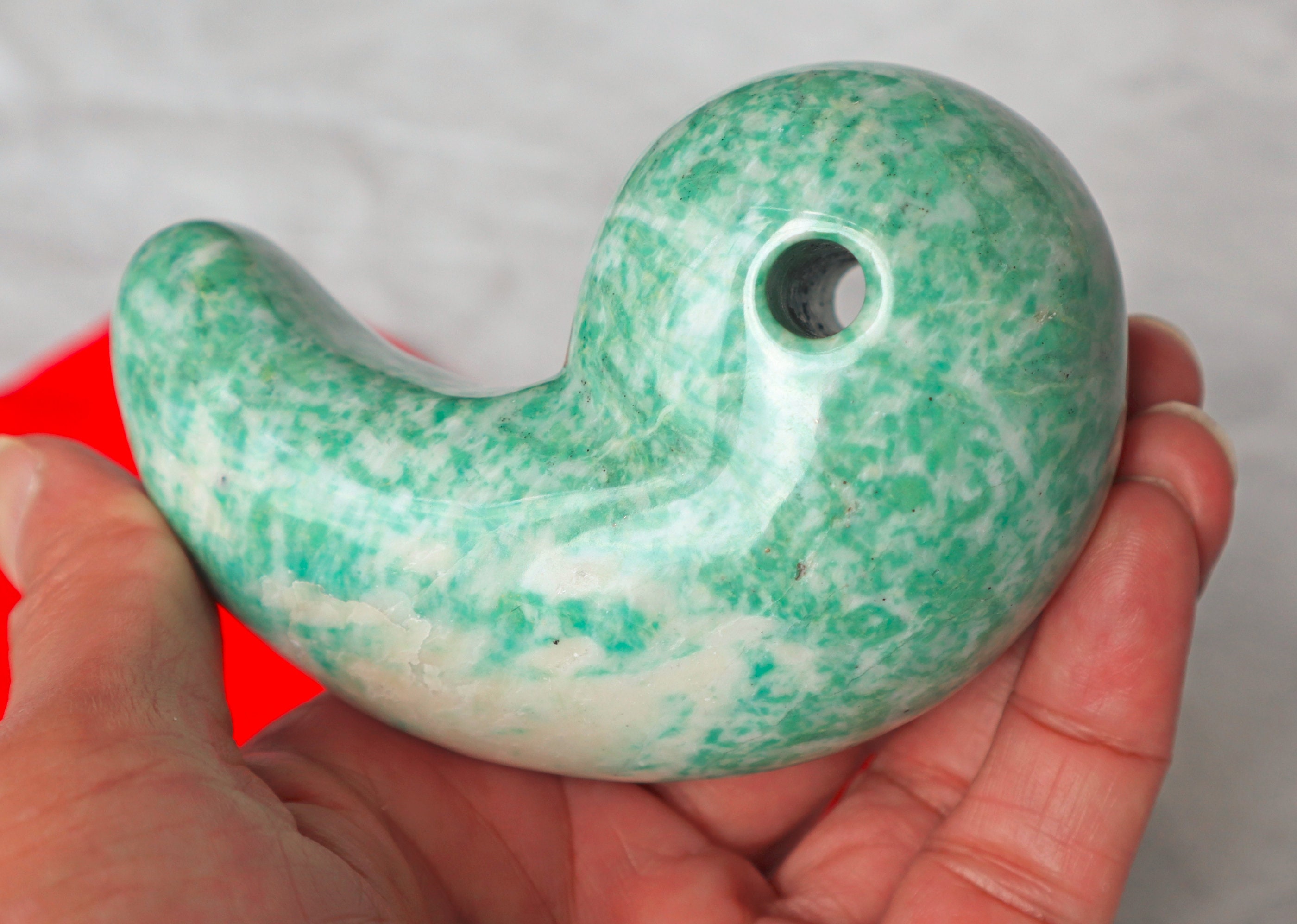 Large Jade Magatama, Tokonoma Display Accessory, Japanese Magatama ...