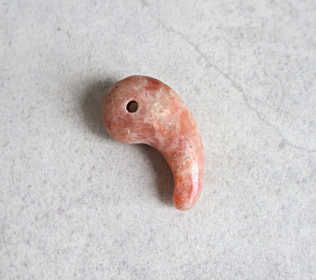 Sunstone Magatama, Natural Sunstone Crystal Stone Magatama - Etsy