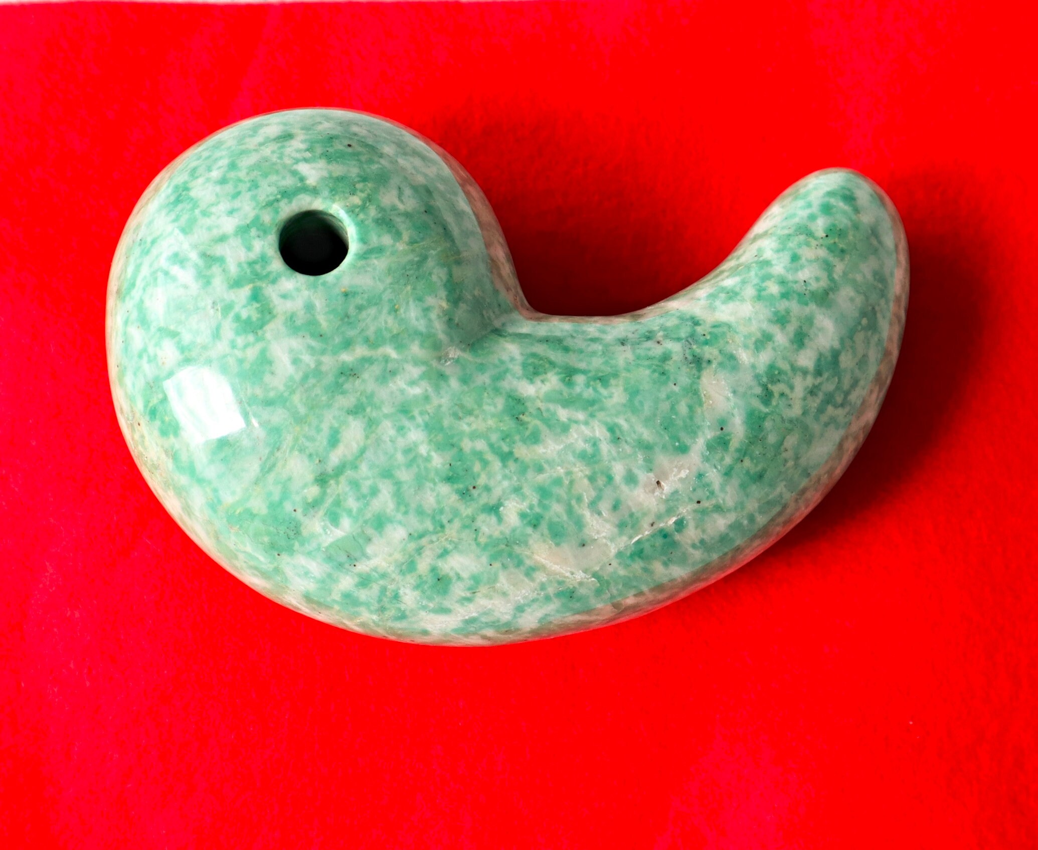 Large Jade Magatama, Tokonoma Display Accessory, Japanese Magatama ...