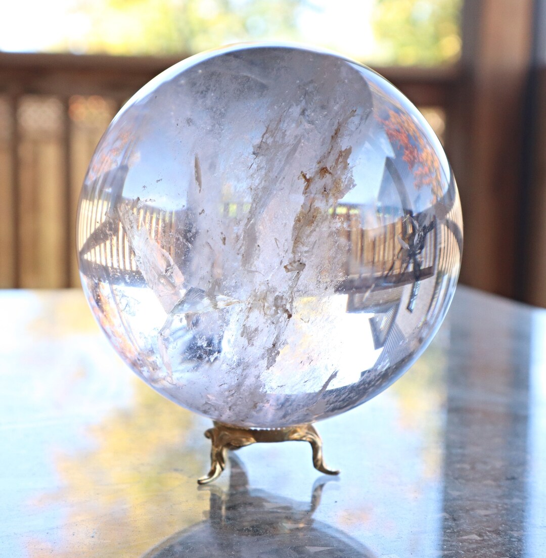 Extra Large Crystal Sphere 3 Pound 3.7 Inch 96mm, Natural Crystal ...