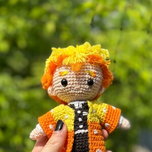 Zenitsu Agatsuma KNY Inspired Crochet Pattern Amigurumi Kimetsu No ...