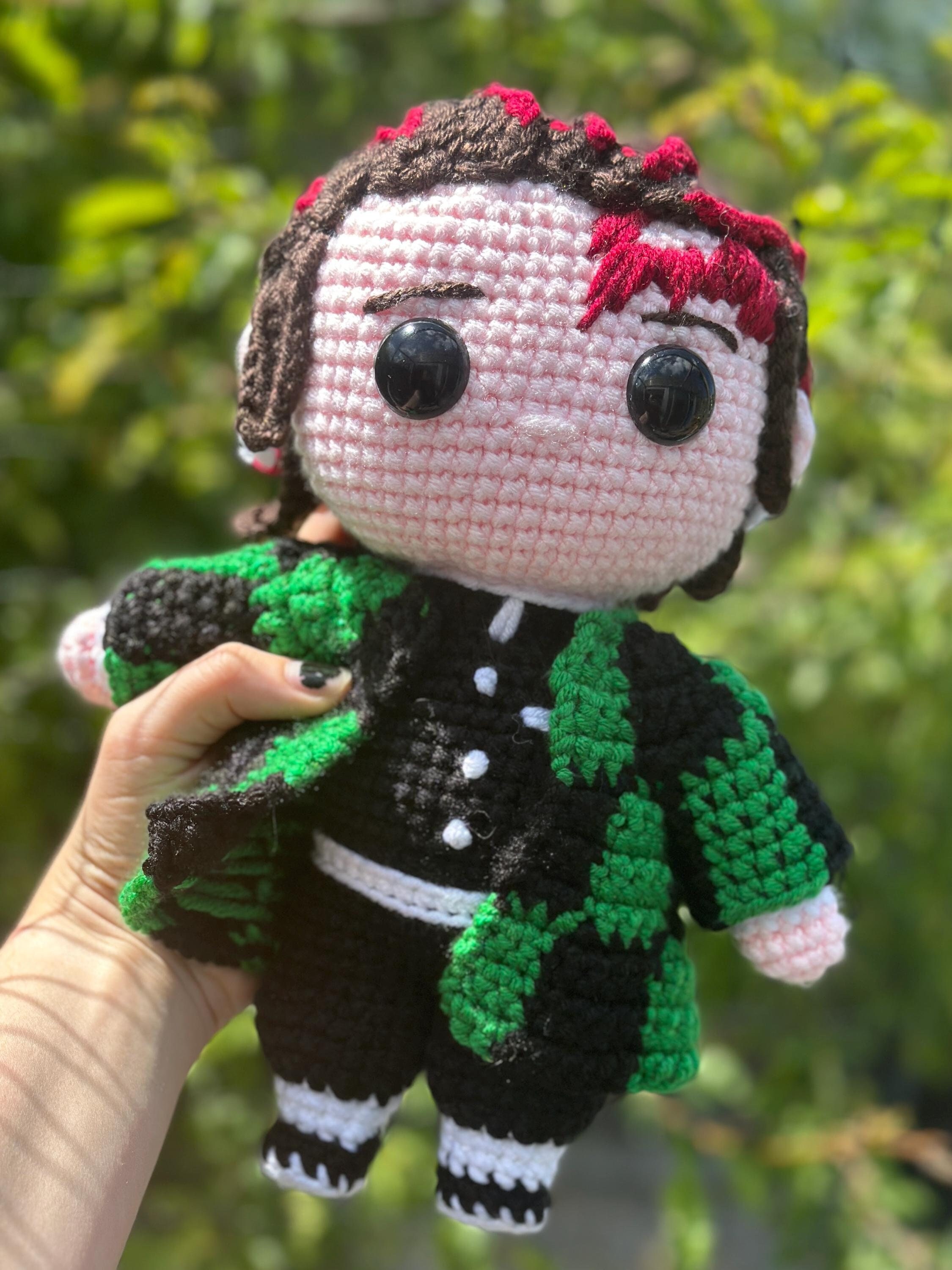 Tanjiro Plush Crochet Tanjiro Kamado Demon Slayer Kimetsu No Yaiba ...