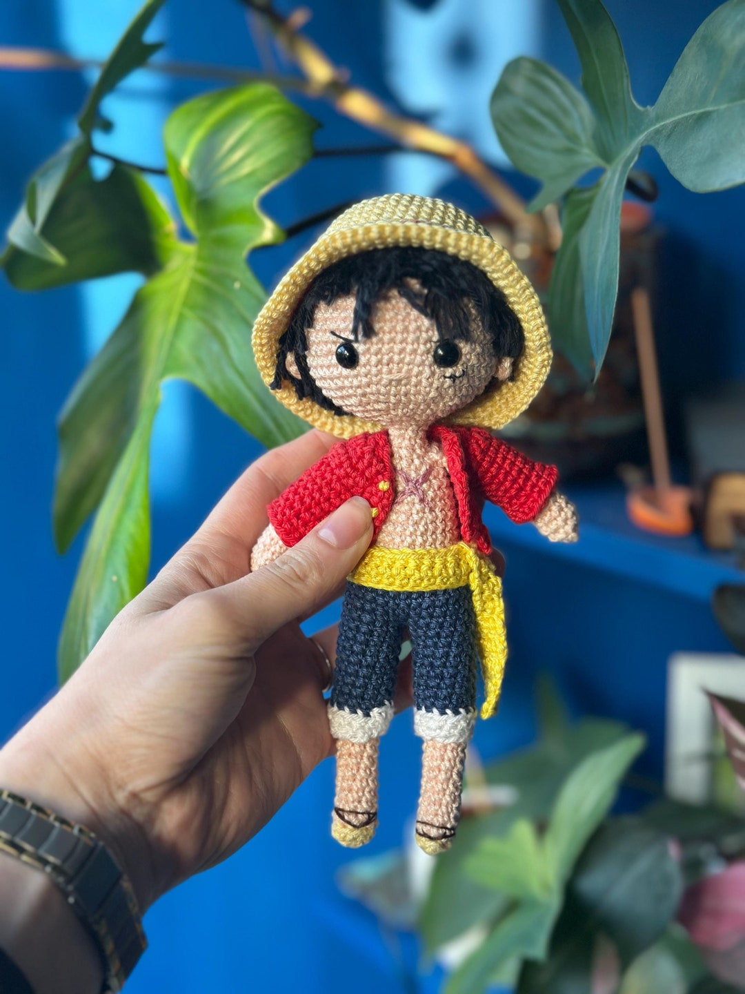 Luffy One Piece Inspired Crochet Pattern Amigurumi Monkey D. Luffy - Etsy