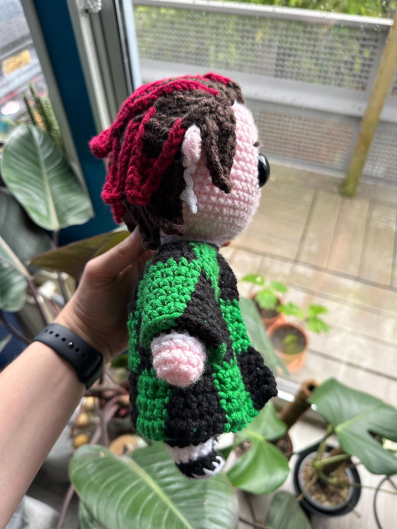 Tanjiro Plush Crochet Tanjiro Kamado Demon Slayer Kimetsu No Yaiba ...