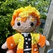 Zenitsu Agatsuma KNY Inspired Crochet Pattern Amigurumi Kimetsu No ...