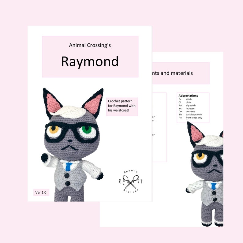 Crochet Pattern Raymond Animal Crossing - Etsy