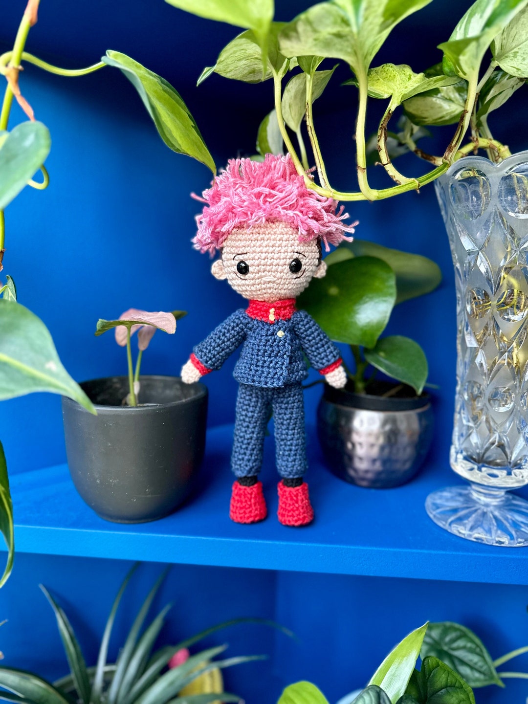 Itadori Yuji Inspired Crochet Pattern - Etsy Australia