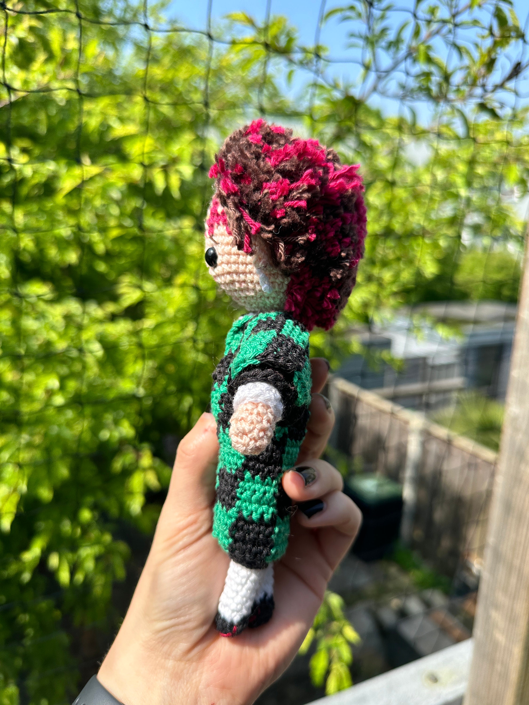 Tanjiro Kamado KNY Inspired Crochet Pattern Amigurumi Kimetsu No Yaiba ...