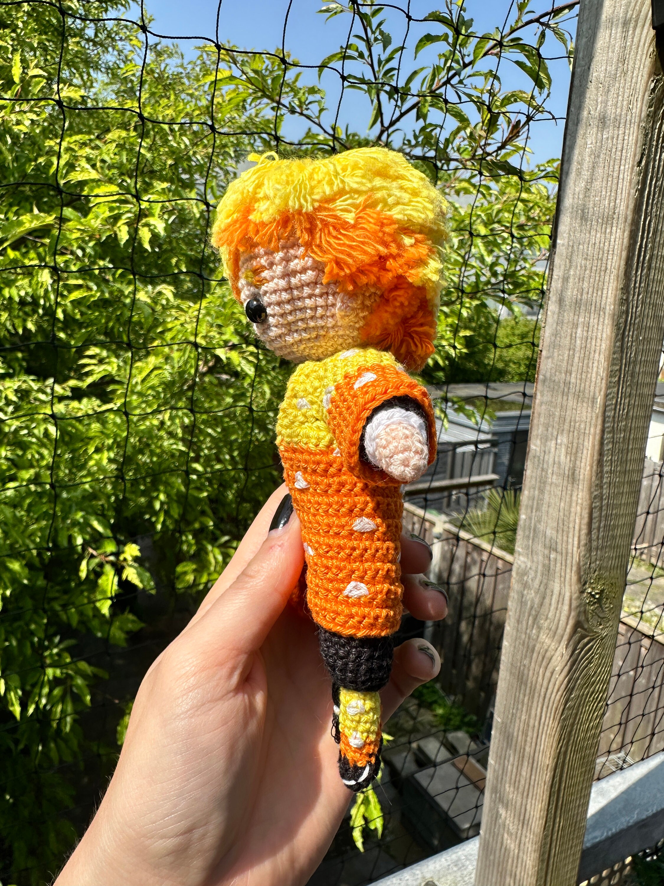 Zenitsu Agatsuma KNY Inspired Crochet Pattern Amigurumi Kimetsu No ...