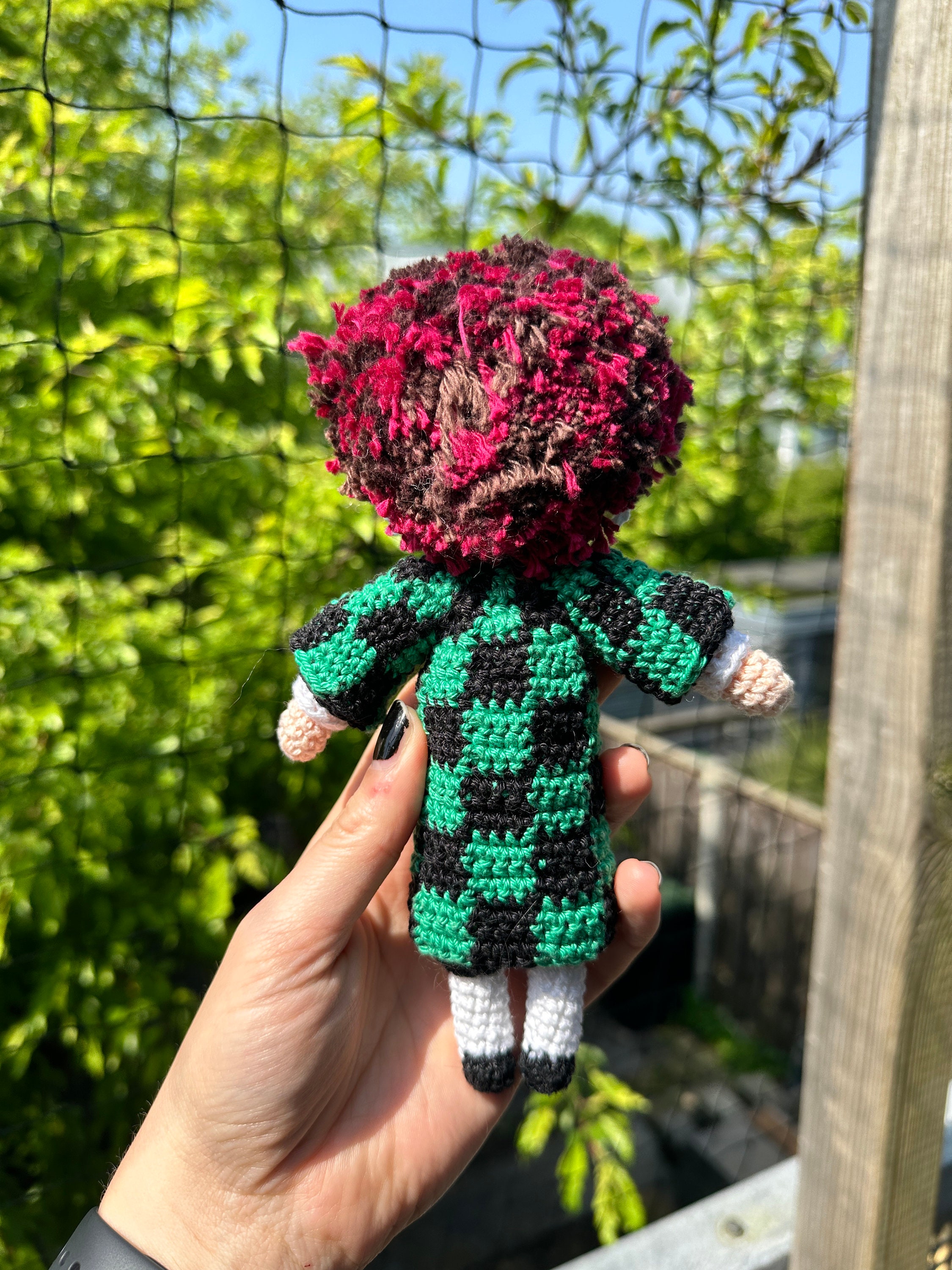 Tanjiro Kamado KNY Inspired Crochet Pattern Amigurumi Kimetsu No Yaiba ...