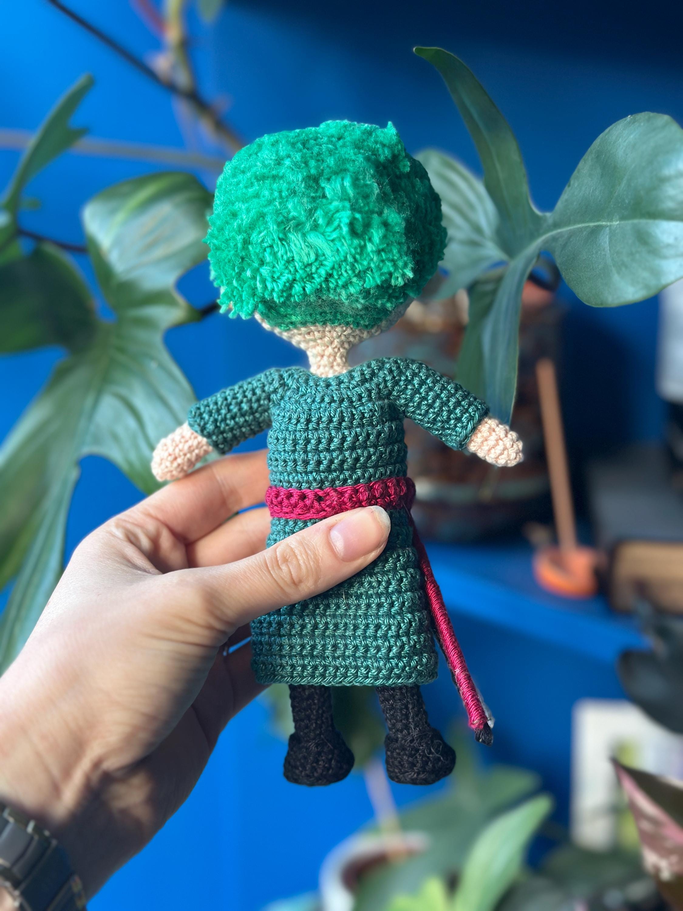 Zoro One Piece Inspired Crochet Pattern Amigurumi Roronoa Zoro - Etsy