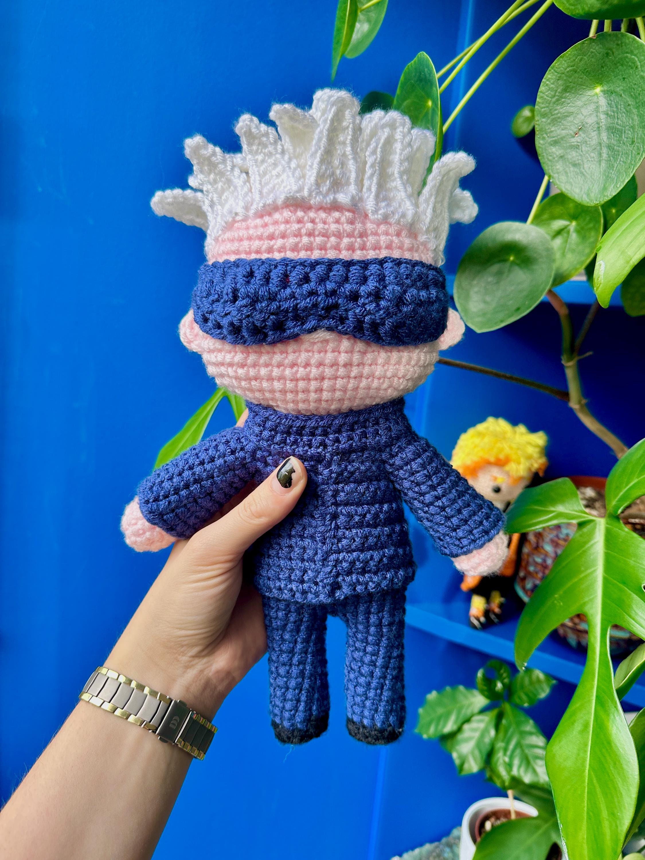 Gojo Plush Crochet Gojo Satoru Jujutsu Kaisen Inspired - Etsy