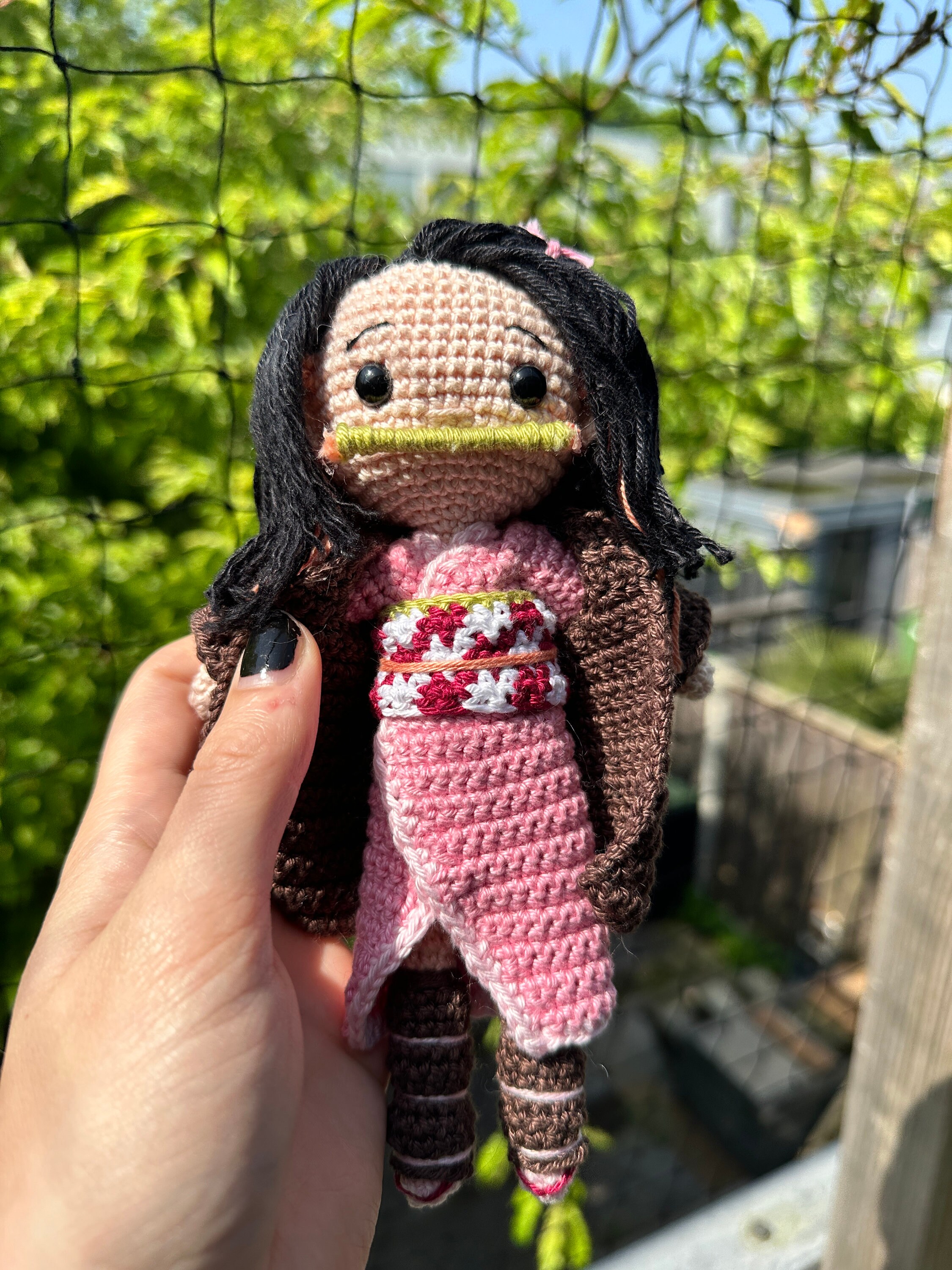 Nezuko Kamado KNY Inspired Crochet Pattern Amigurumi Kimetsu No Yaiba ...