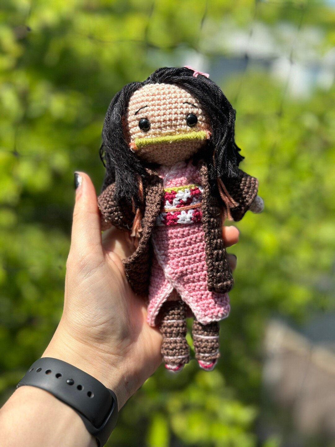 Nezuko Kamado KNY Inspired Crochet Pattern Amigurumi Kimetsu No Yaiba ...