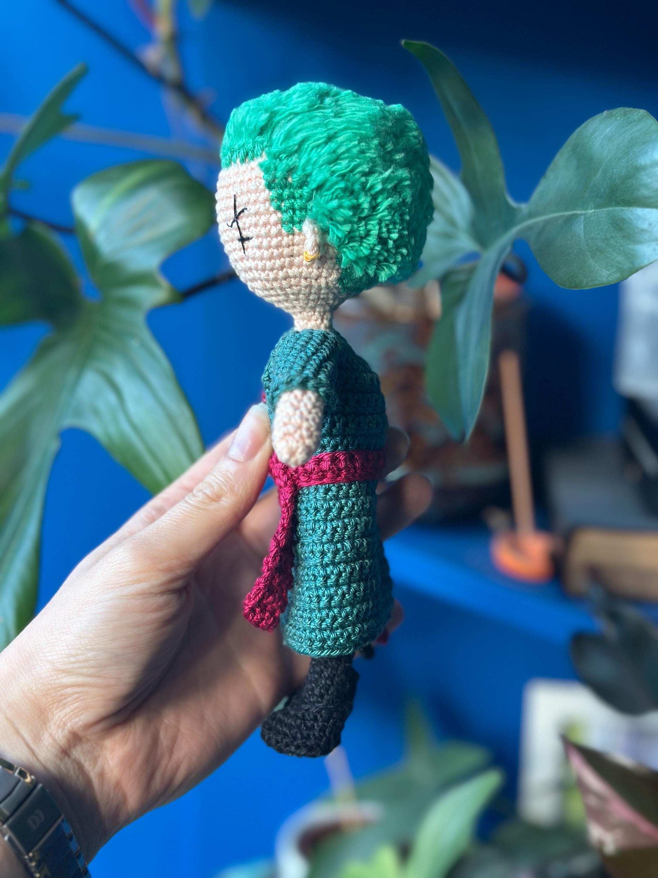 Zoro One Piece Inspired Crochet Pattern Amigurumi Roronoa Zoro - Etsy