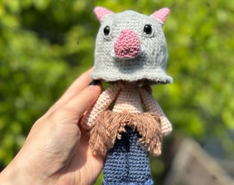 Zenitsu Agatsuma KNY Inspired Crochet Pattern Amigurumi Kimetsu No ...