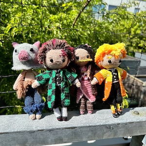 Inosuke Hashibara KNY Inspired Crochet Pattern Amigurumi Kimetsu No ...