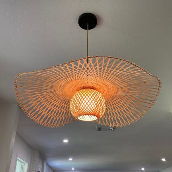 Rattan Lamp Shade - Etsy