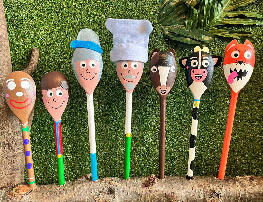 The Gingerbread Man Story Spoons - Etsy