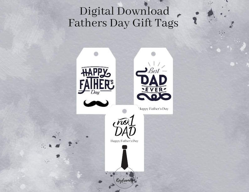 Printable Digital Father's Day Gift Tag Bundle, Instant Download - Etsy